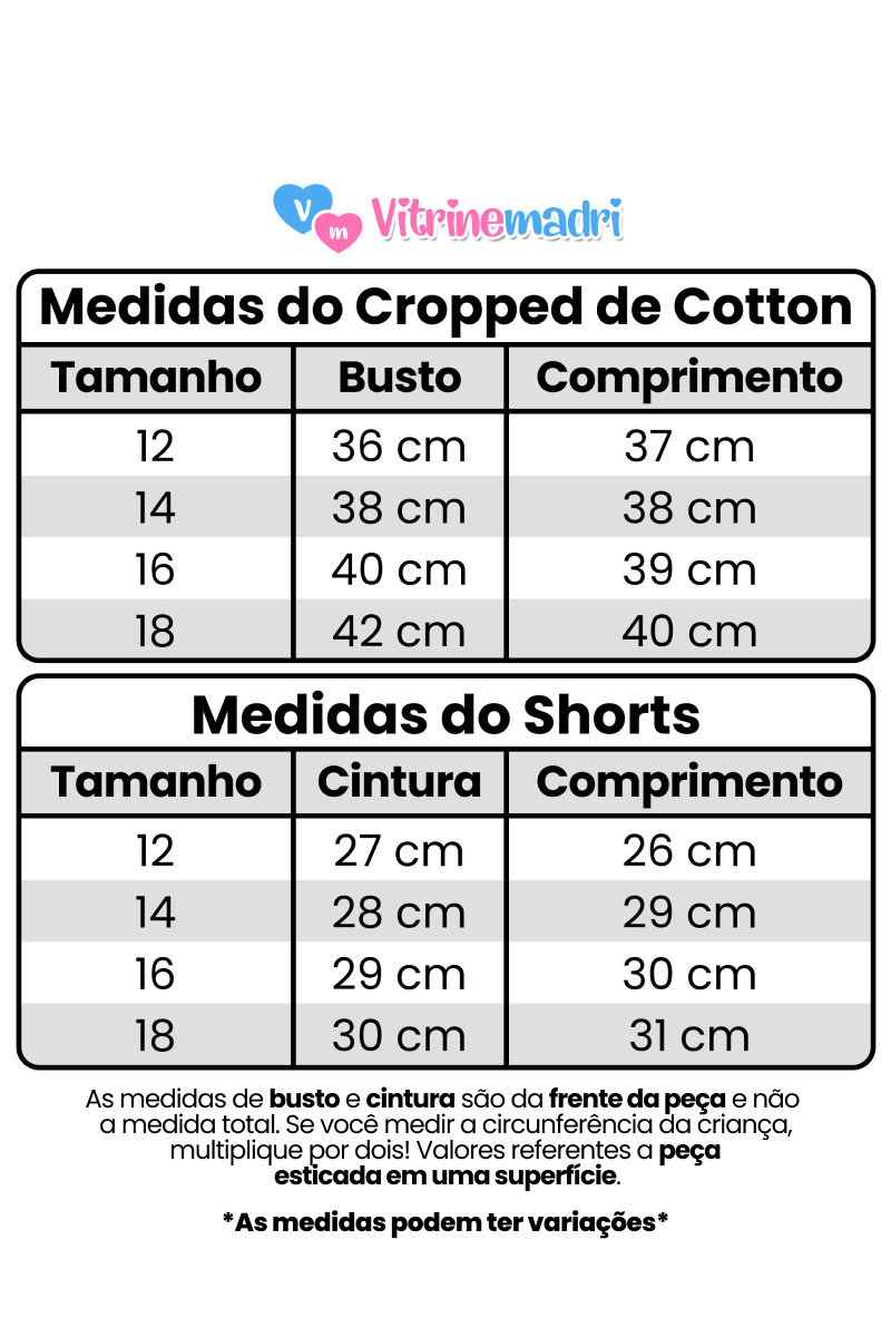 Conjunto Cotton Cropped Juvenil Menina Wonderland Camélia