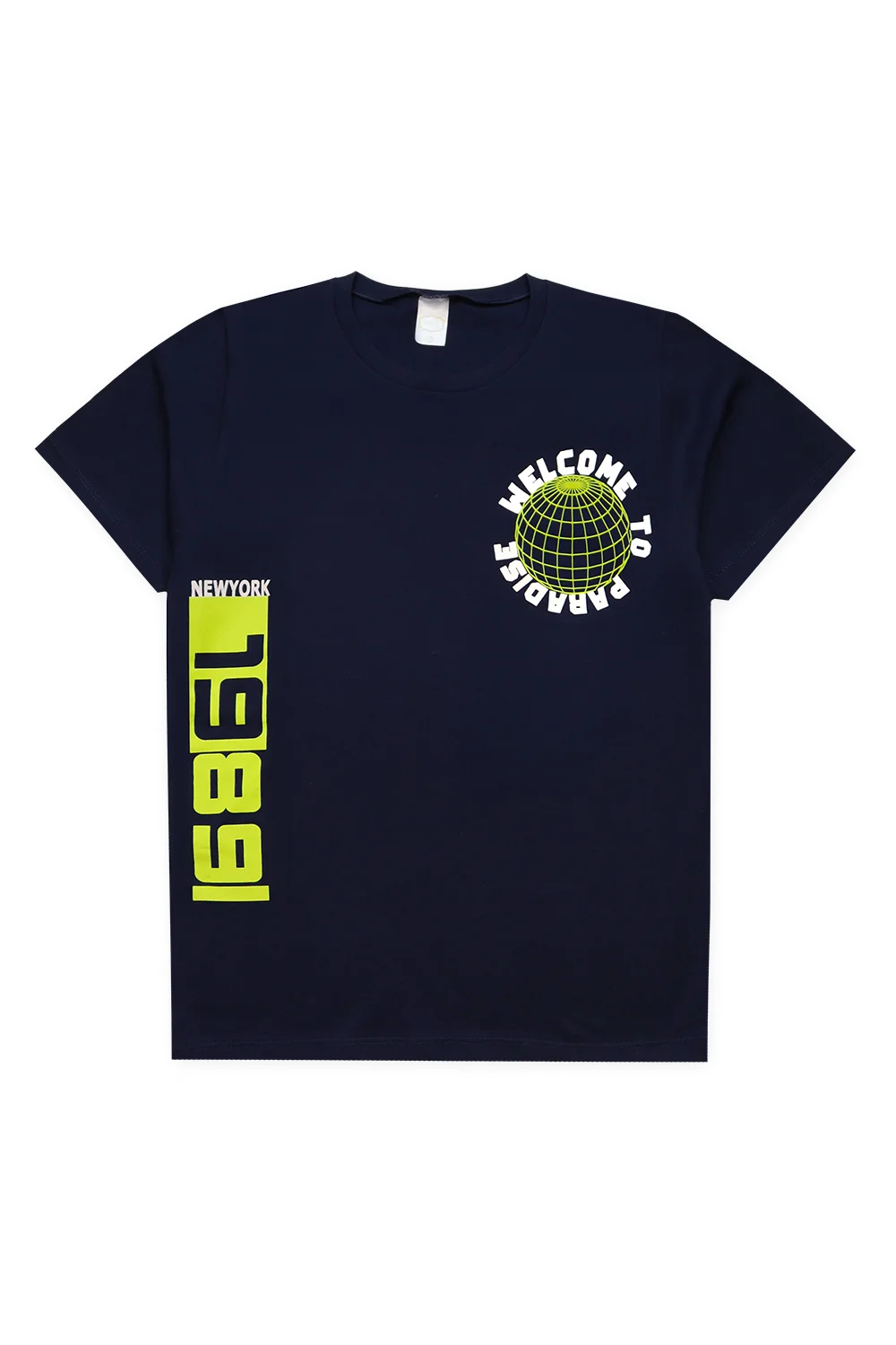 Conjunto Juvenil Verão Masculino Welcome To Paradise Marinho